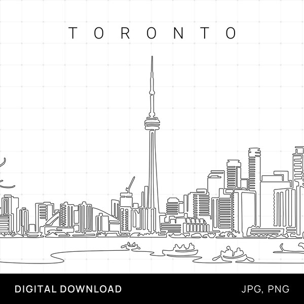 Toronto Skyline - Etsy