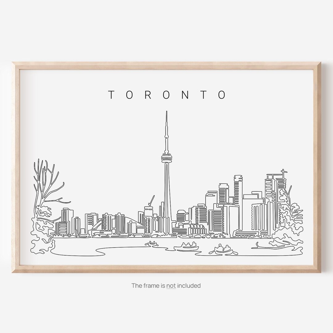 Toronto Skyline Wall Art - Toronto Canada Art Print - Toronto Poster ...