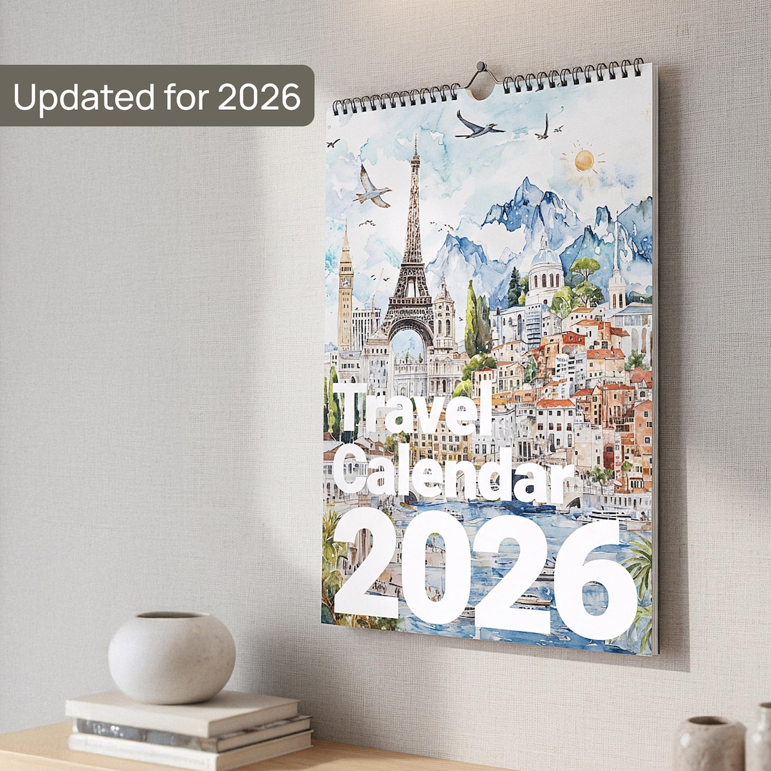 2026 Travel Calendar for Explorers and World Travelers - Bucket List ...