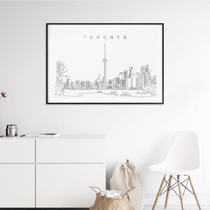 Toronto Skyline Wall Art - Toronto Canada Art Print - Toronto Poster ...