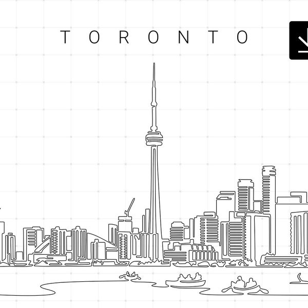 Toronto Skyline - Etsy
