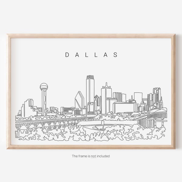 Dallas Skyline - Etsy