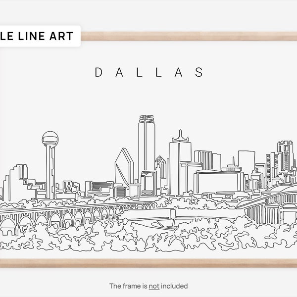 Dallas Skyline - Etsy