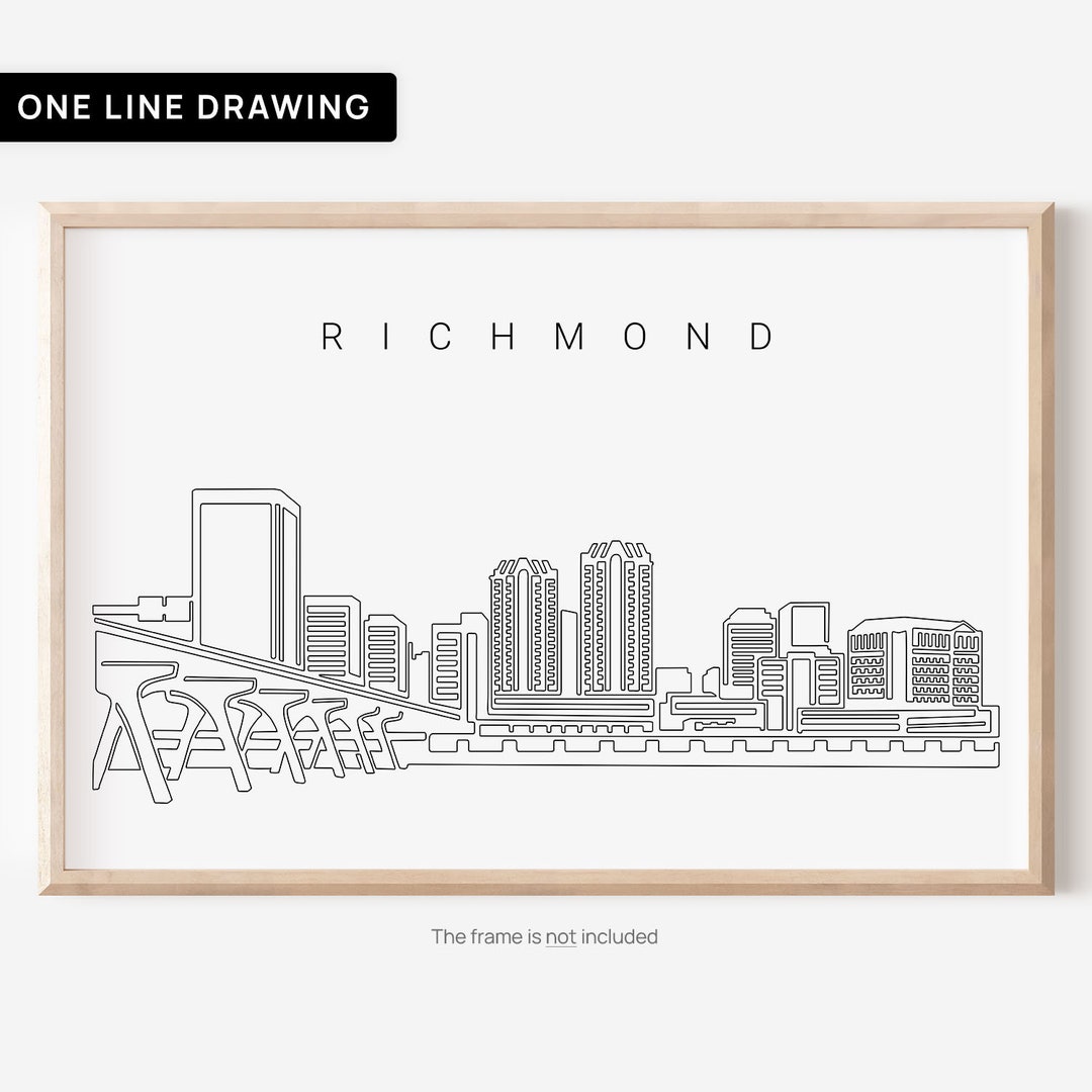 Richmond VA Wall Art Richmond VA Art Print Richmond VA Poster With ...