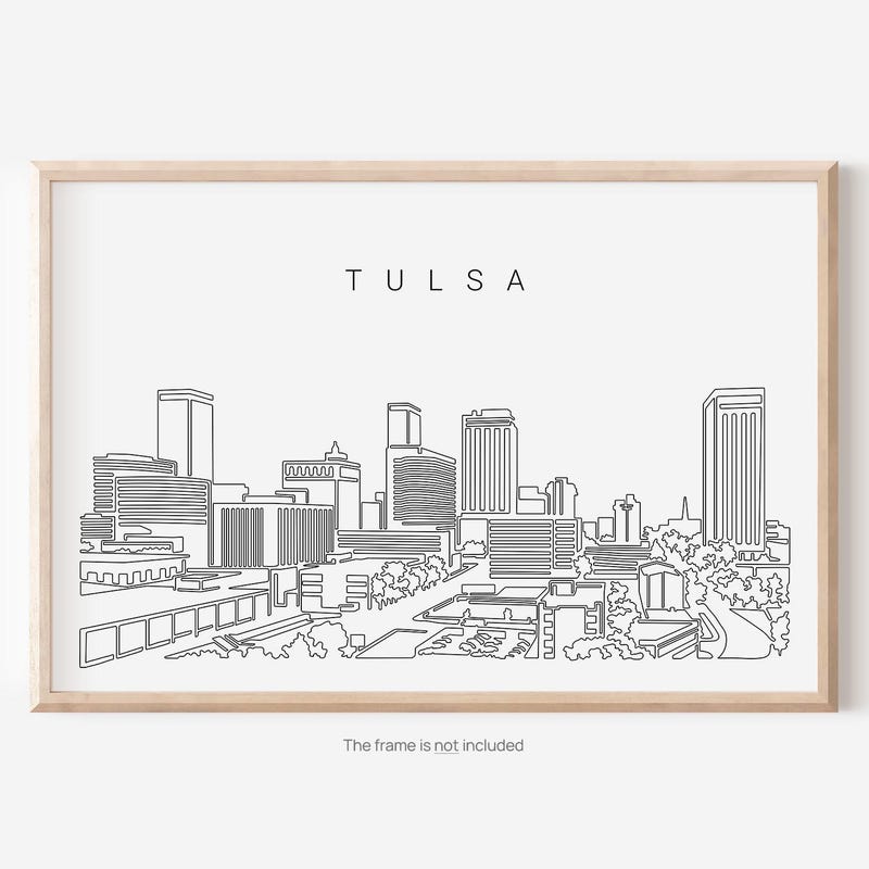 Tulsa Skyline - Etsy