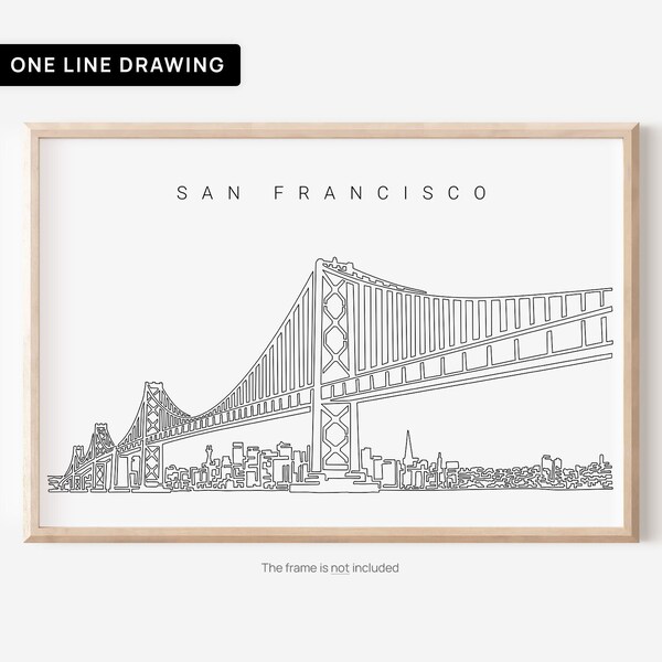 Bay Bridge Skyline - Etsy