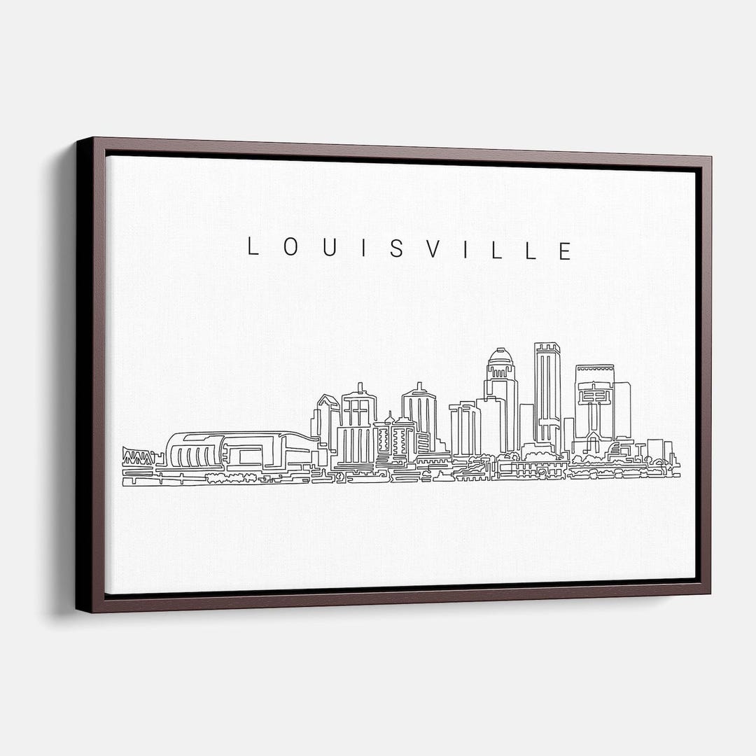 Louisville Skyline Canvas Art Print- Louisville KY Wall Decor ...