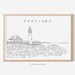 Adelaide Australia Printable Wall Art - Adelaide Skyline Single Line ...