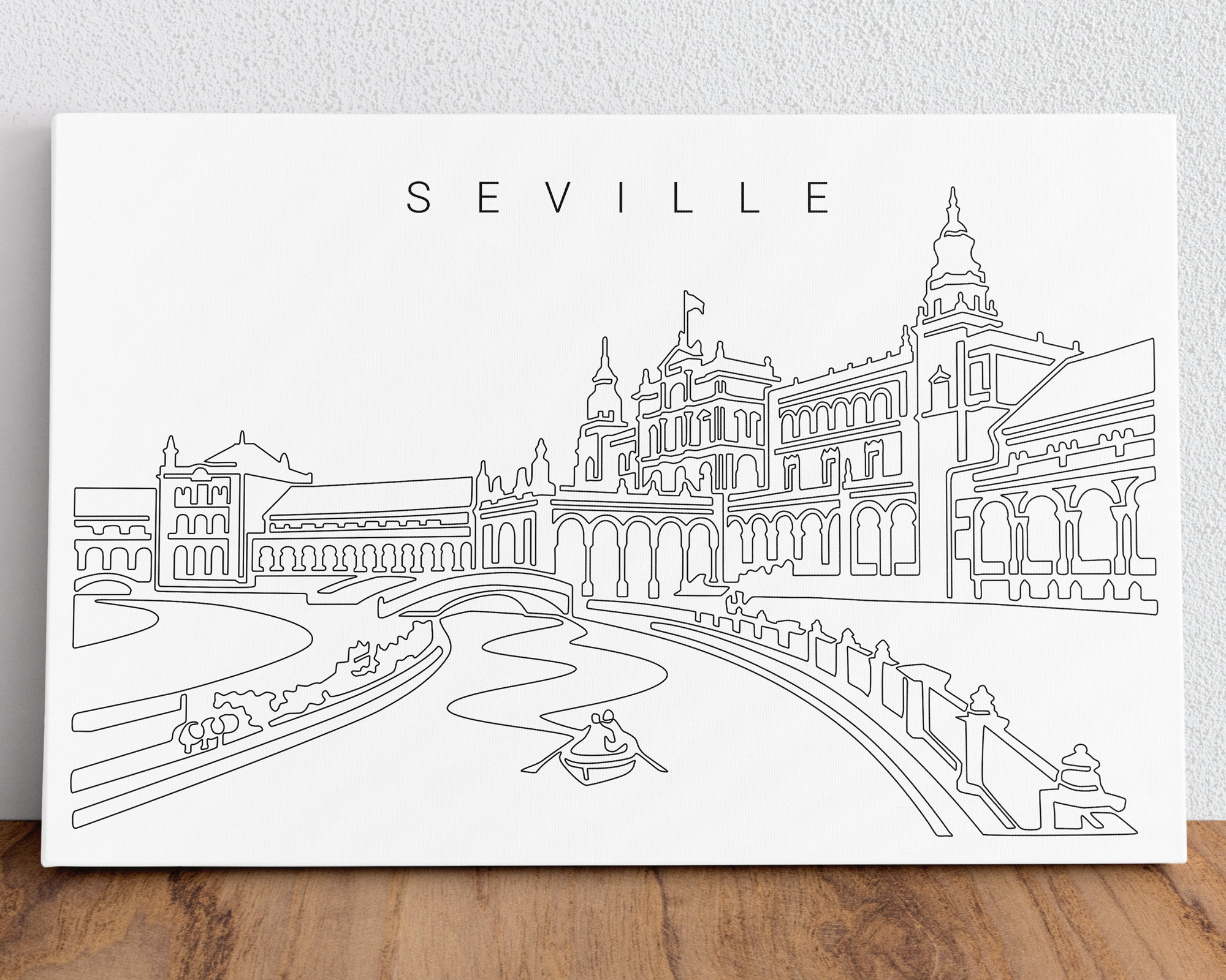 Seville Spain Canvas Wall Art Seville Spain Art Print with | Etsy