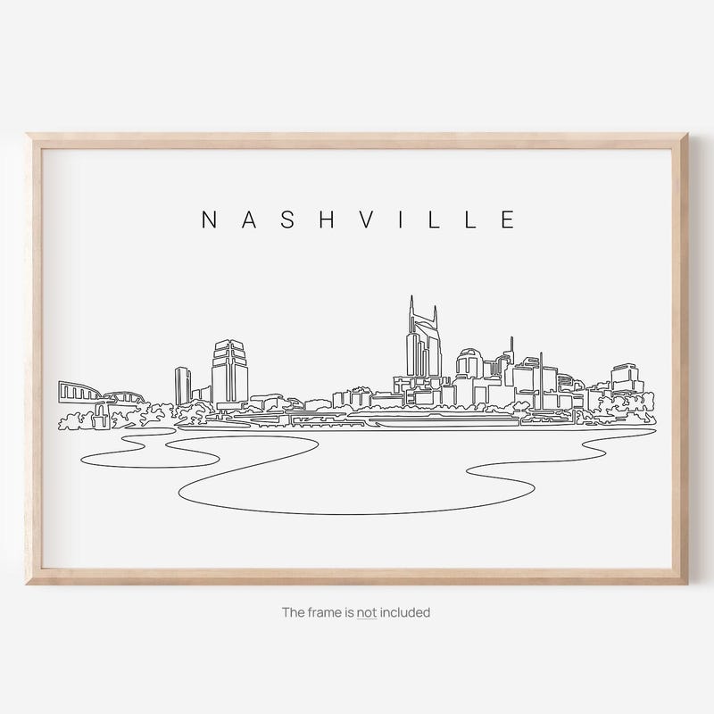 Nashville Skyline - Etsy