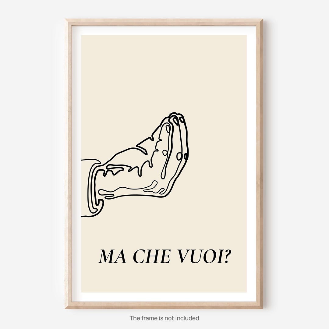 Italian Hand Gesture Wall Art Funny Italian Art Print Kitchen Wall Art ...
