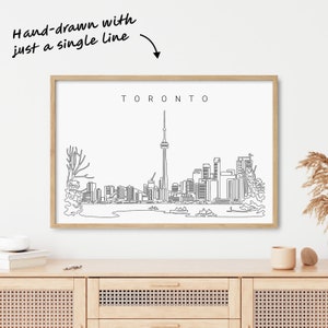 Toronto Skyline Wall Art - Toronto Canada Art Print - Toronto Poster ...