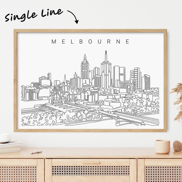 Melbourne Skyline - Etsy Australia