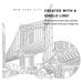 NYC Printable Wall Art - NYC With Manhattan Bridge as Single Line Art ...