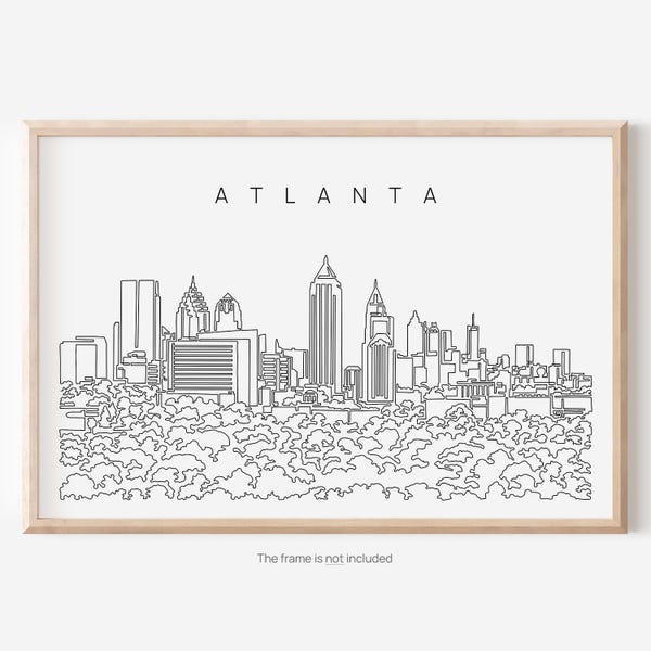 Atlanta Skyline - Etsy