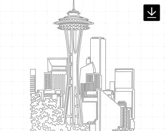 Space Needle Print - Etsy