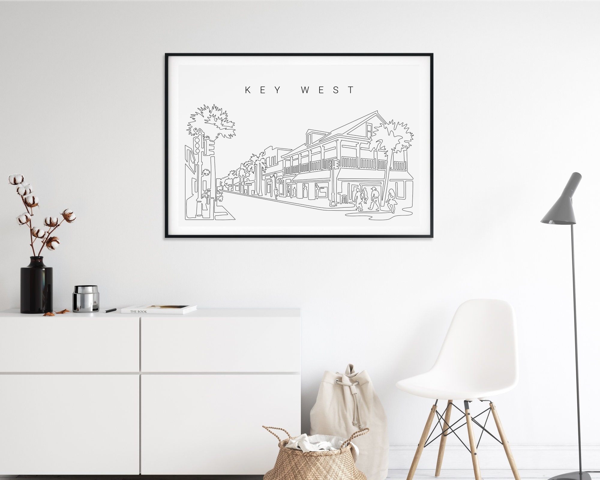 Key West Florida Art Print Key West Wall Art With Duval - Etsy