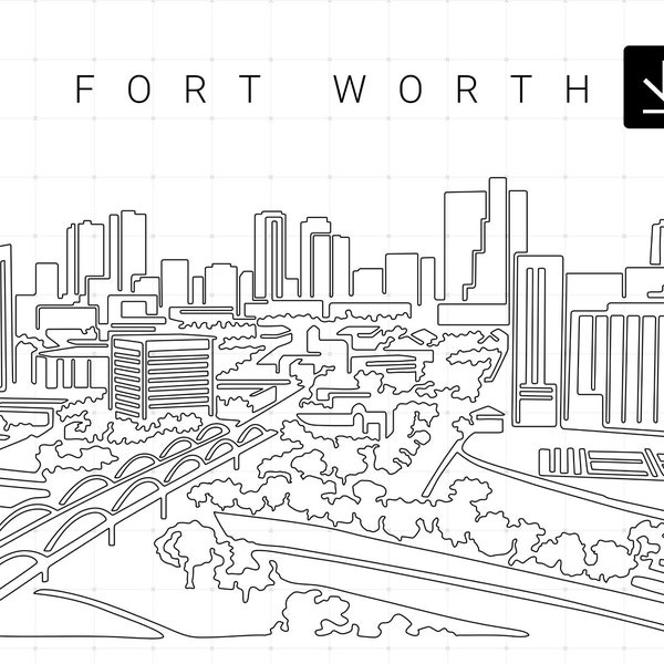 Fort Worth Printable Wall Art - Etsy