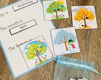 Months of the Year AND Days of the Week Printable Activity - Etsy