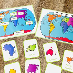 Map of the World Geography Games, Homeschool Map Game - Etsy