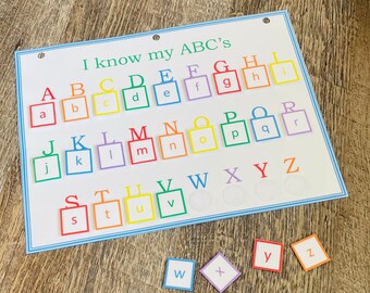 Alphabet Flashcard and Shadow Matching Game, Learning Alphabet ...