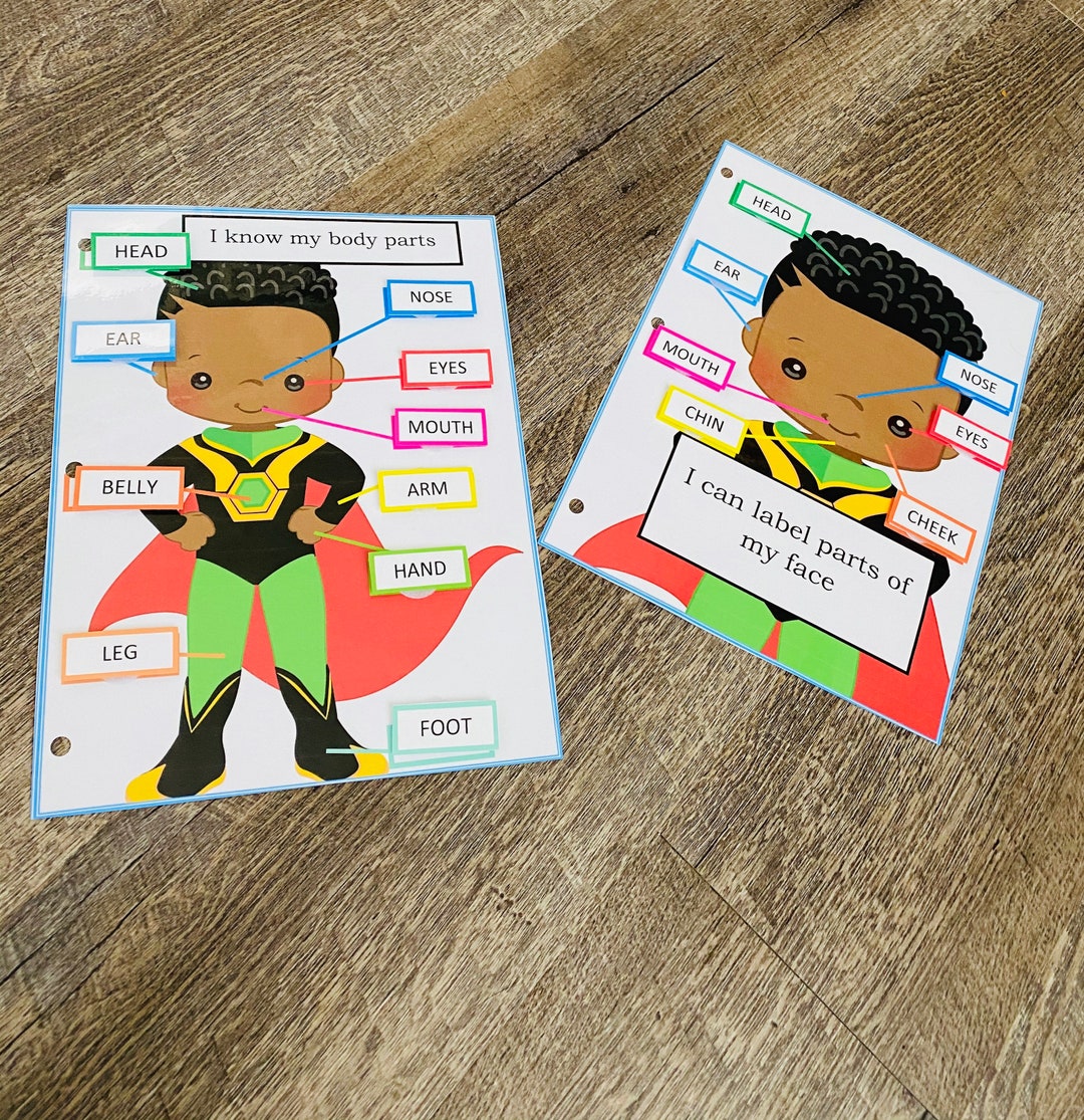 Anatomy Matching Game, Preschool Anatomy Science Game, Homeschool ...