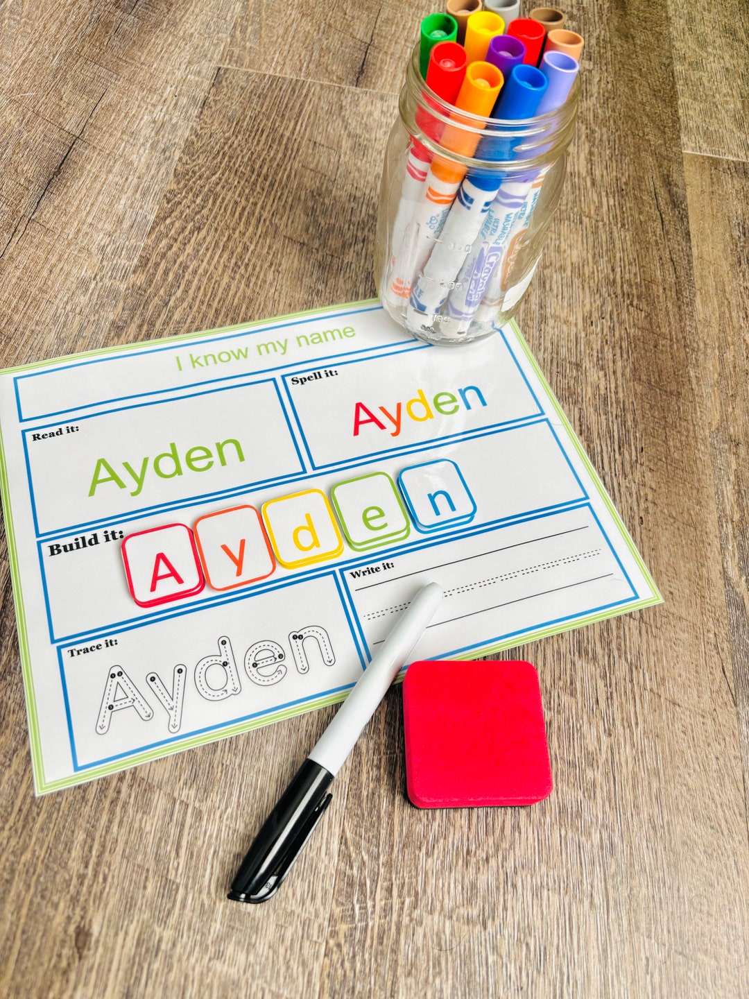 Name Tracing Game-name Recognition-i Can Spell My Name-name Writing ...