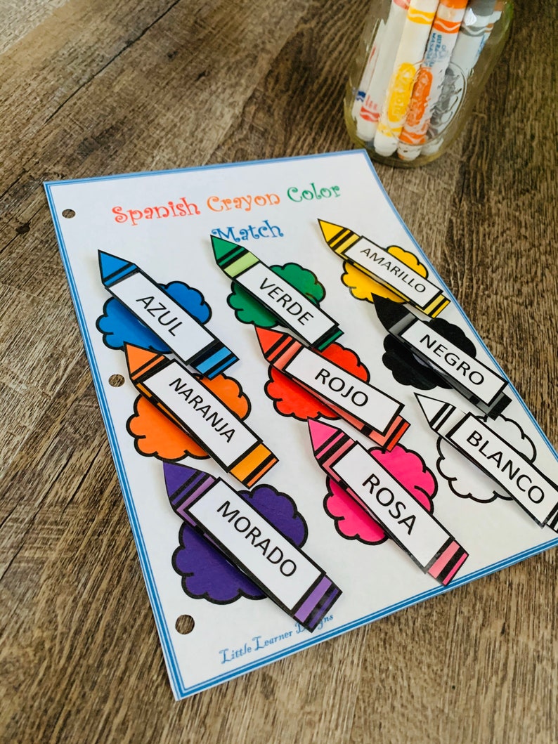 Spanish Color Matching Game Preschool Kindergarten Learning Etsy spanish-color-matching-game-preschool-kindergarten-learning-etsy