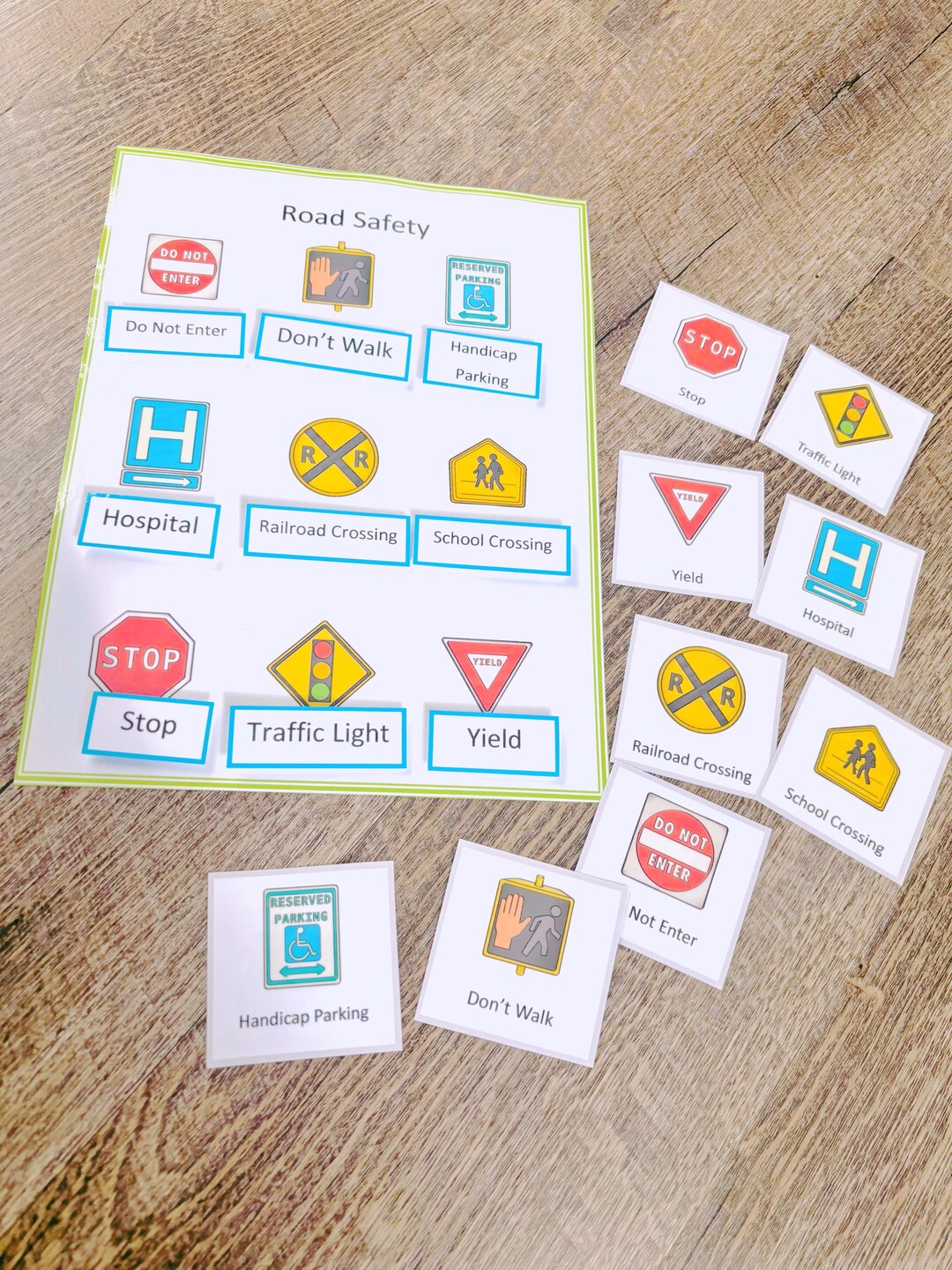 Road Signs and Safety Game, Learning About Road Signs, Homeschool ...