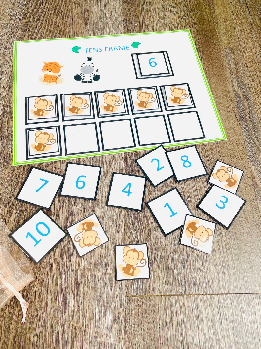 Counting Game, Early Math Game, Homeschool Learning Numbers and ...