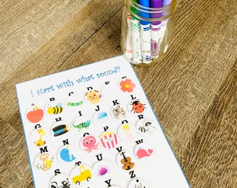 Alphabet Book, Tactile Book, Sensory Alphabet Book, Beginning Sounds ...