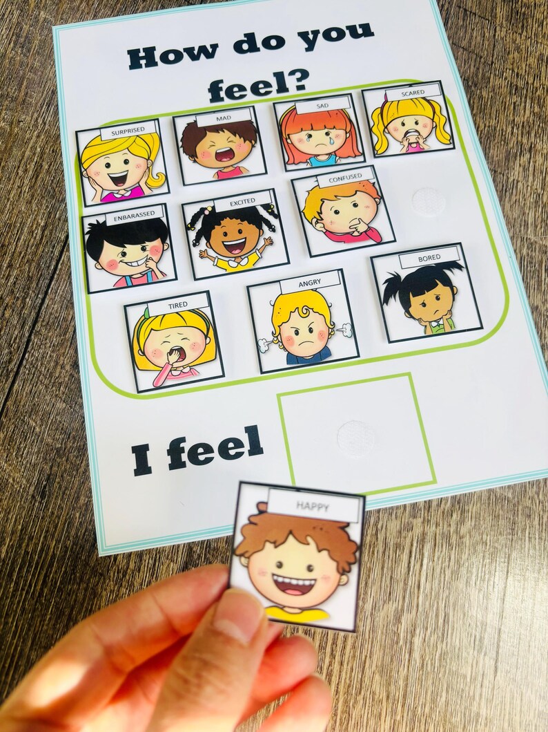 Feelings Chart for Kids | How Do You Feel Board | Emotions Chart ...