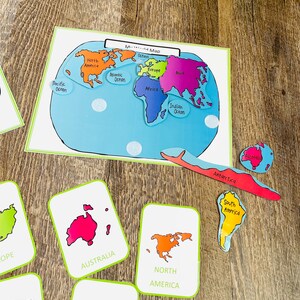 Map of the World Geography Games, Homeschool Map Game - Etsy