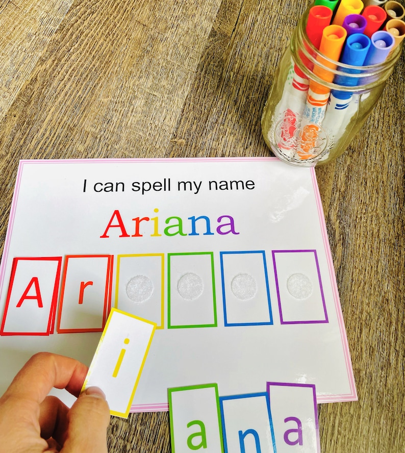 Name Spelling Activity | Learn to Spell My Name Game | Preschool Name ...