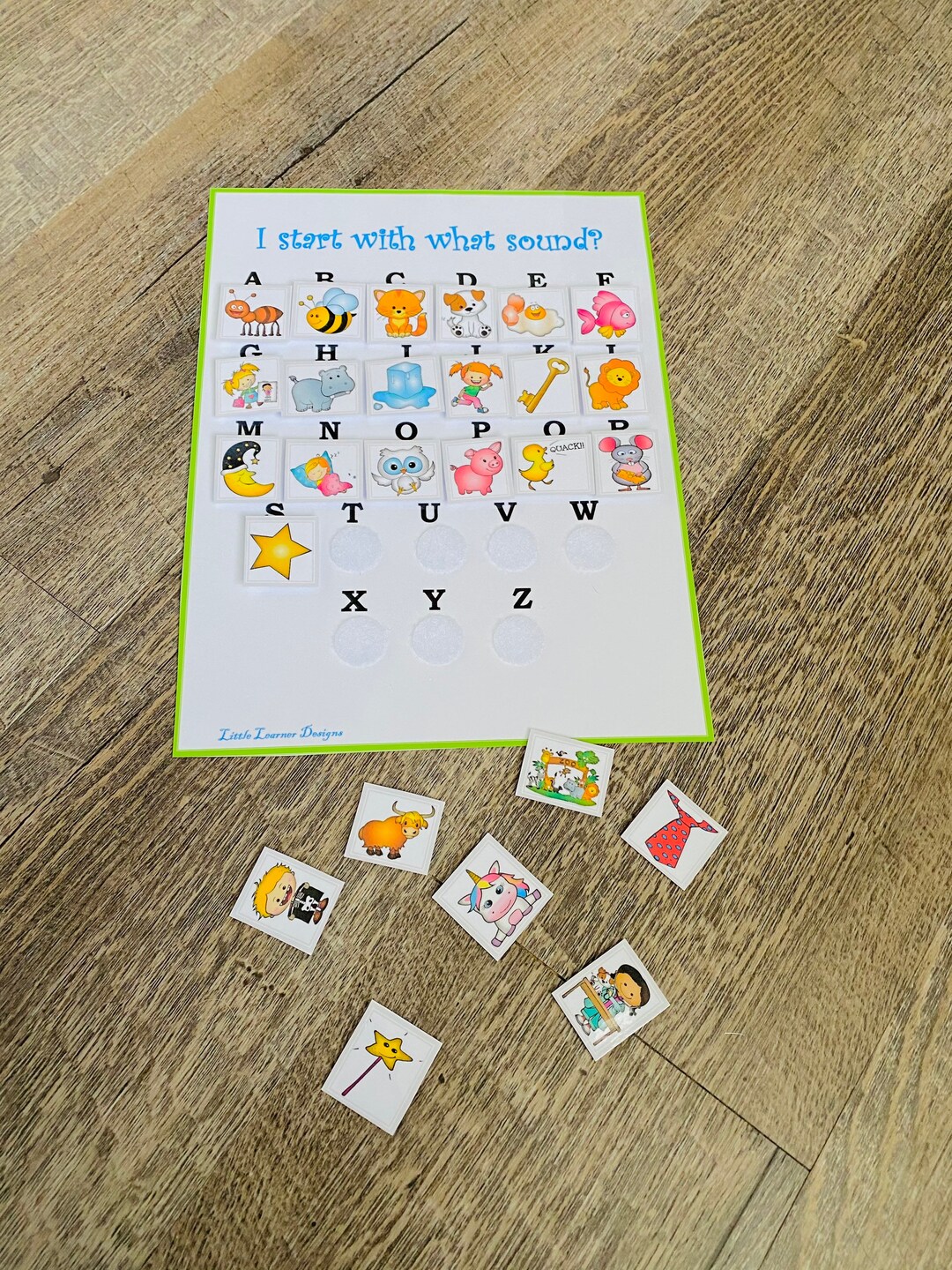 Beginning Sounds, Printable Alphabet Game, Preschool Curriculum ...