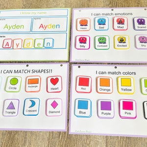 Preschool Toddler Learning Binder Ages 3-5 - Etsy