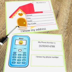 I Know My Address and Phone Number, Address and Phone Number Practice ...