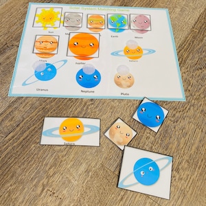 Solar System Matching Game - Etsy