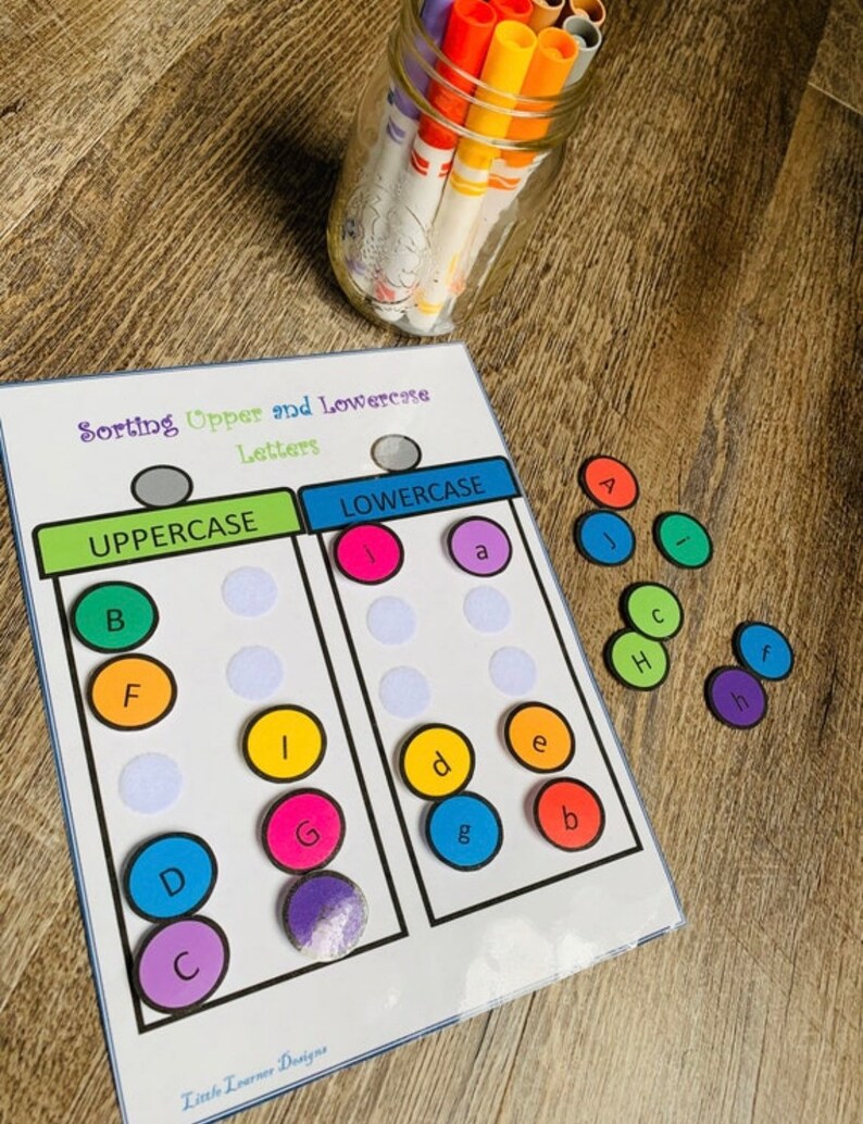 Alphabet Sorting - Preschool, Kindergarten, Homeschool Activity, Letter ...