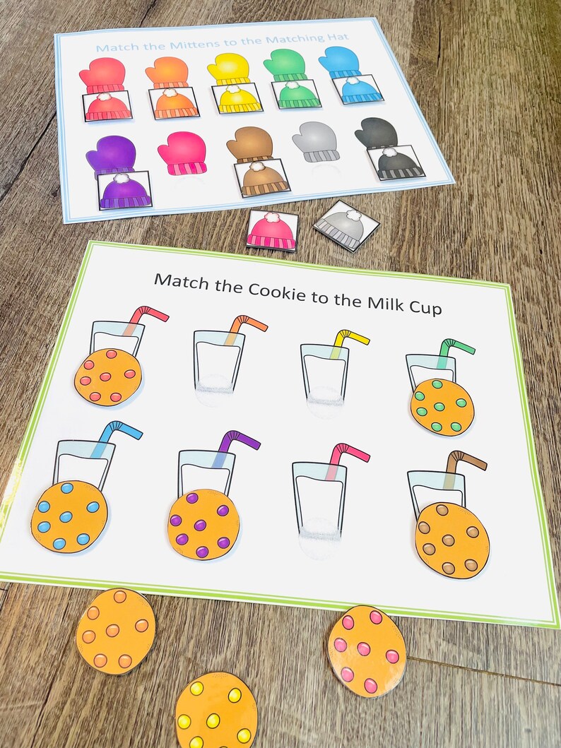 Winter Color Matching Games - Preschool, Kindergarten, Homeschool ...