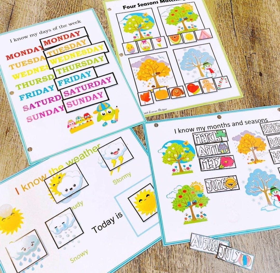 Circle Time Bundle, Montessori Printable- Toddler, Preschool ...