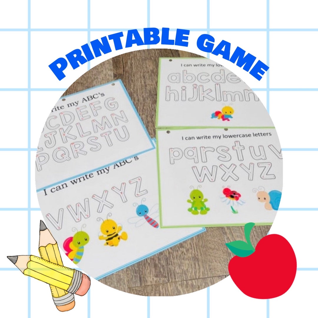 Printable Alphabet Writing Practice Game, Learning to Write the ...