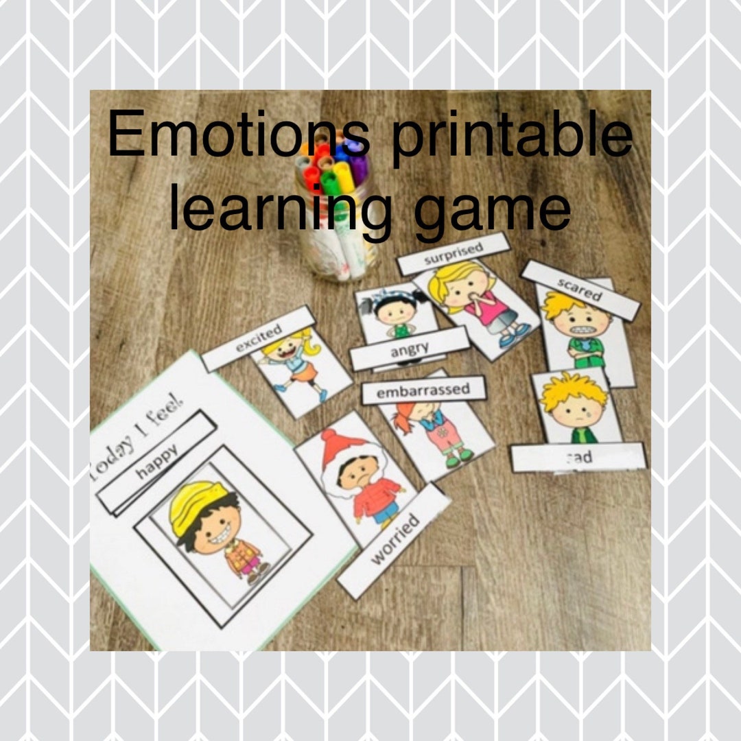 I Know My Feeling and Emotions Printable Game, Learning About Feelings ...