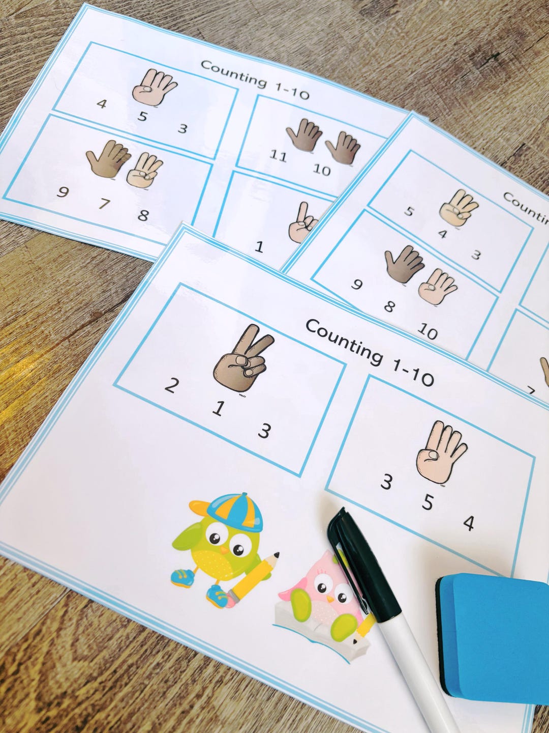 Counting to 10, Learning to Count, Number Recognition, Homeschool ...
