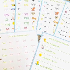 Kindergarten First Grade Binder Sight Word Phonics Binder - Etsy