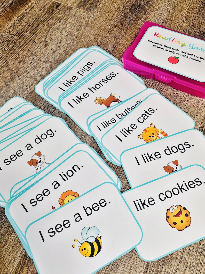 Reading Busy Box – Early Reader Game, Preschool & Kindergarten Phonics ...
