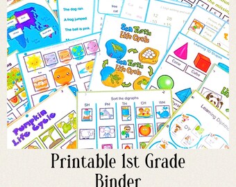 Printable Kindergarten/ First Grade Busy Book - Etsy