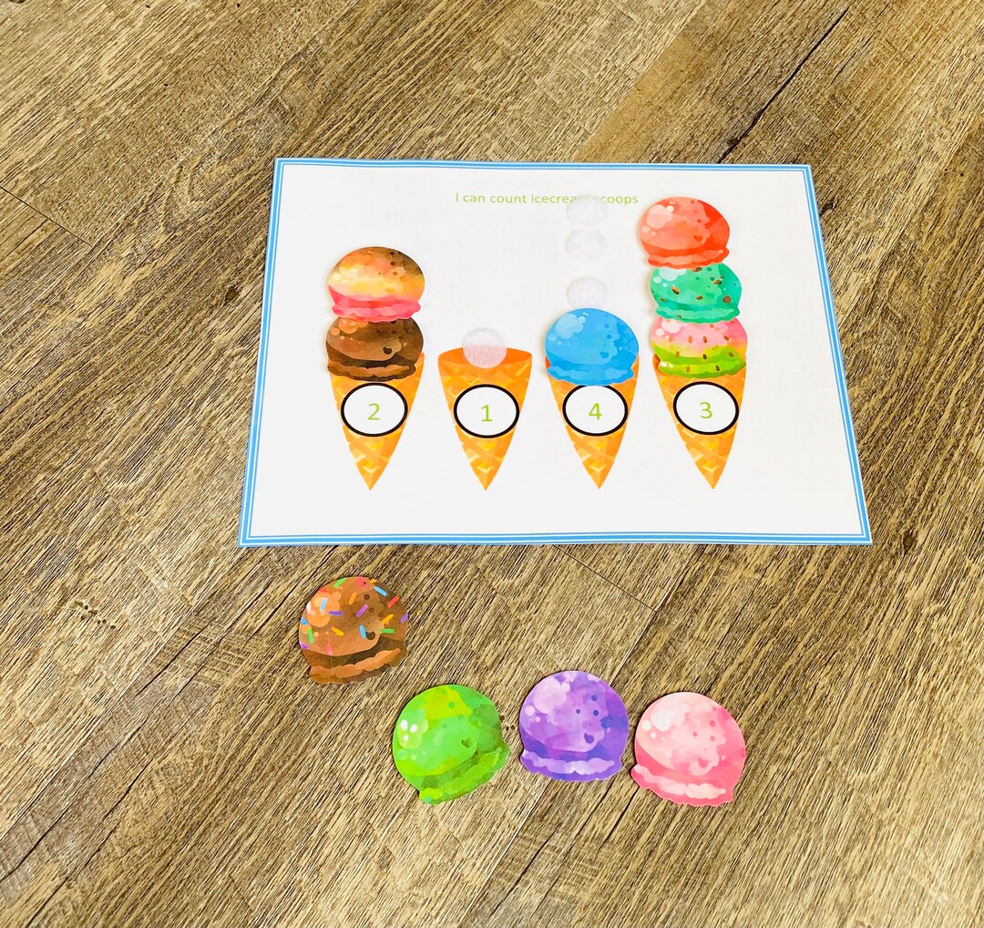 Counting Game Preschool, Pre-k, Kindergarten - Etsy