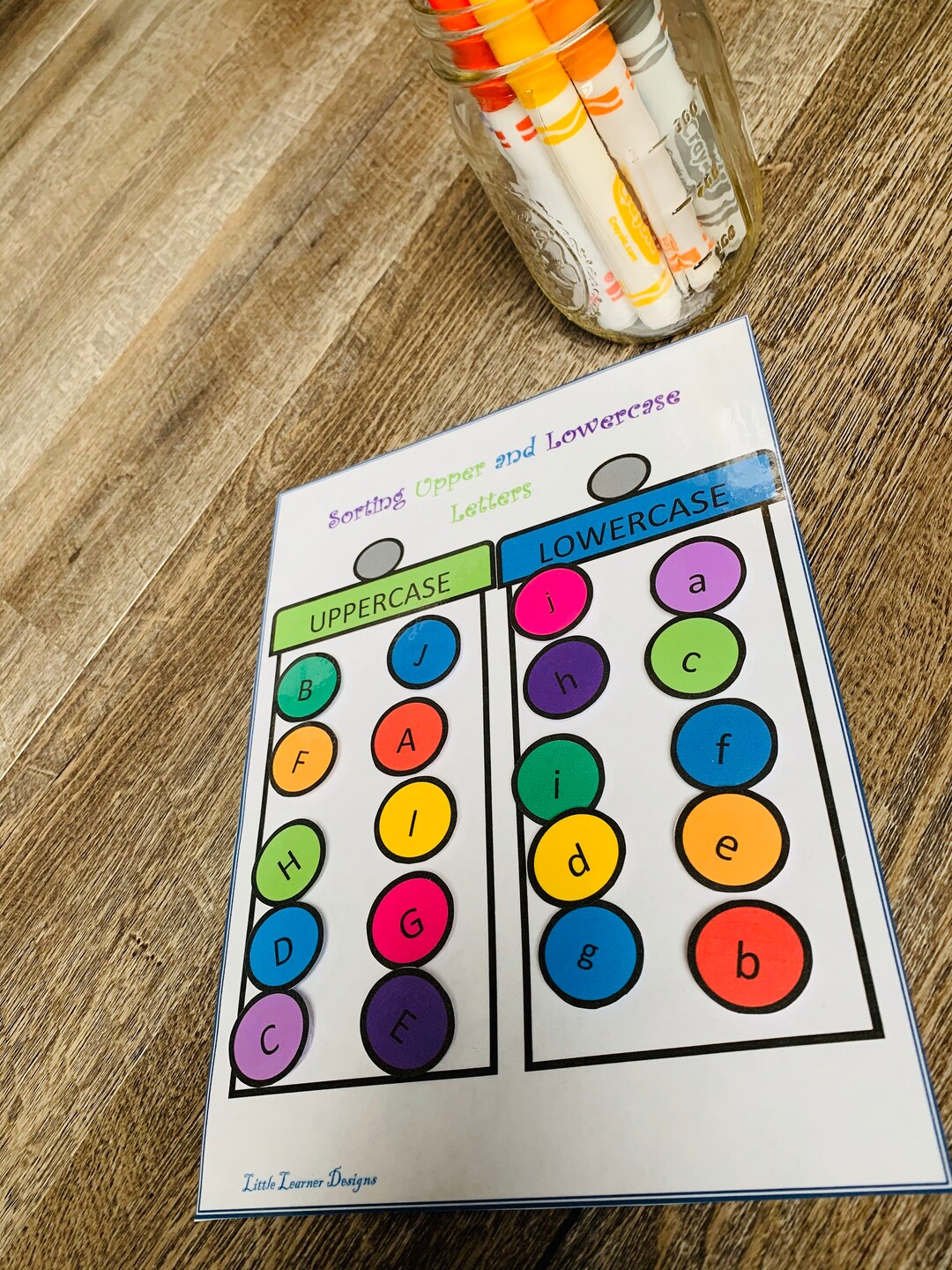 Sorting Upper and Lowercase Alphabet Letters, Letter Recognition ...