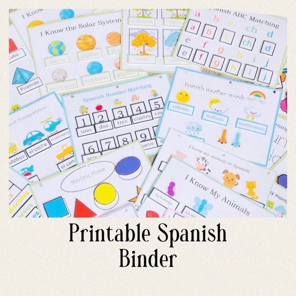 Busy Book Pdf Spanish - Etsy